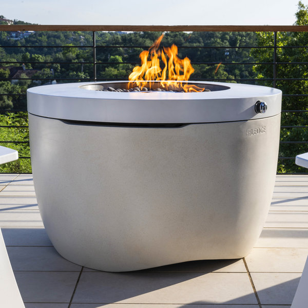Ledge Lounger Ledge Halo Outdoor Firepit Halo Firepit - Nightfall | Wayfair